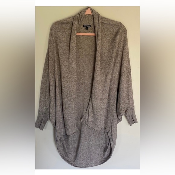Express | Sweaters | Express Graywhite Bat Wing Cocoon Sweater | Poshmark